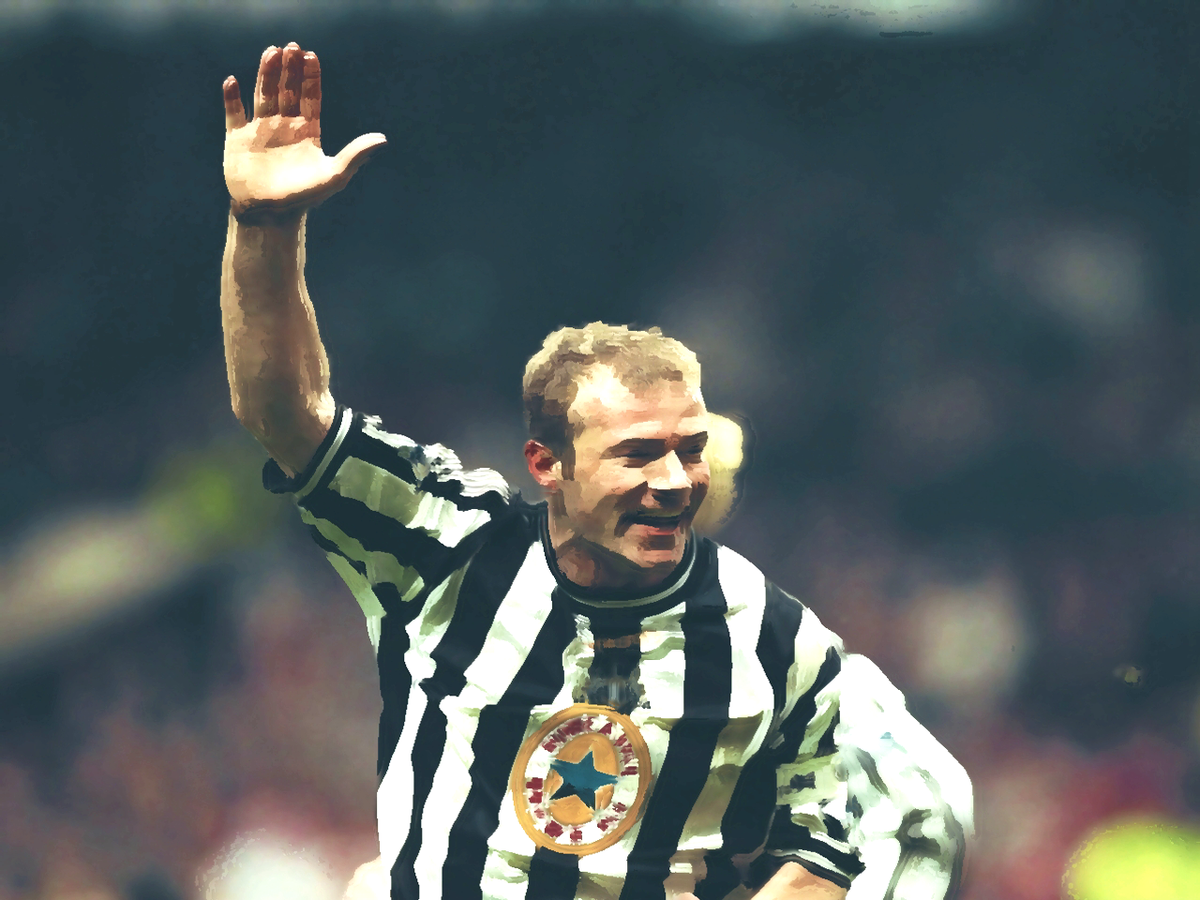Alan Shearer Artwork, Newcastle, 1997. Iconic.